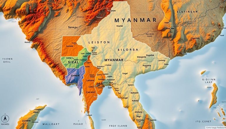 Map of Myanmar's States and Regions: Administrative Divisions ...