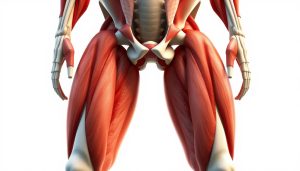 Muscle Diagram: Rectus Femoris (RF) and Vastus Lateralis Anatomy