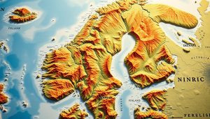 Map of Nordic Countries: Including Iceland, Denmark, Norway, Sweden ...